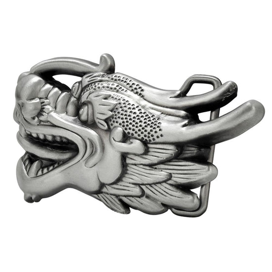 Chinese Dragon Head Belt Buckle – Monster Steel